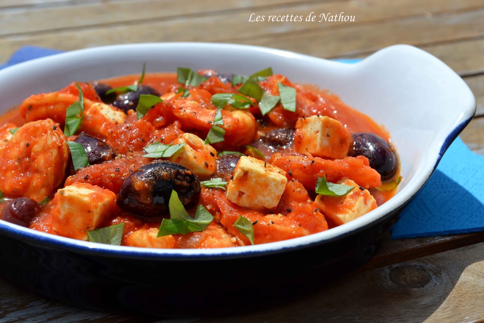 Ma cuisine au fil de mes idées...: Scampis à la grecque