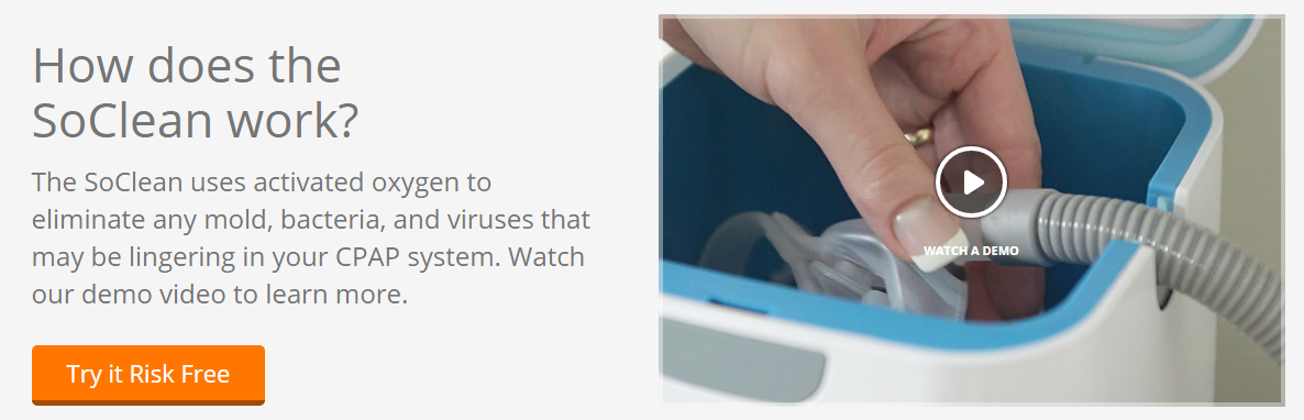 Try Soclean CPAP cleaner: Soclean CPAP cleaner and sanitizer