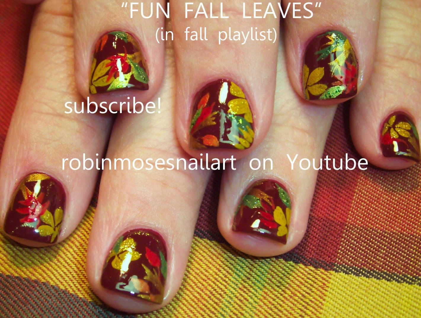 Nail Art by Robin Moses: "fall nails" "easy fall nails" "easy fall ...