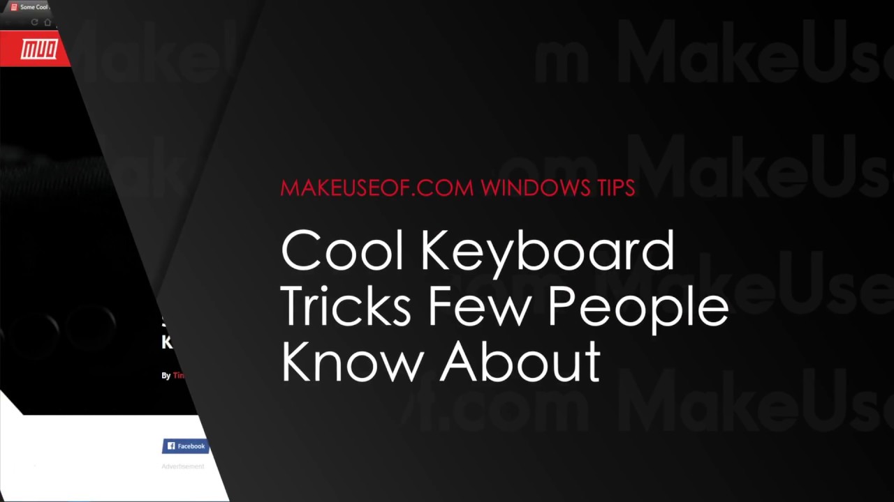 Cool Keyboard Shortcuts Few People Know About [video]