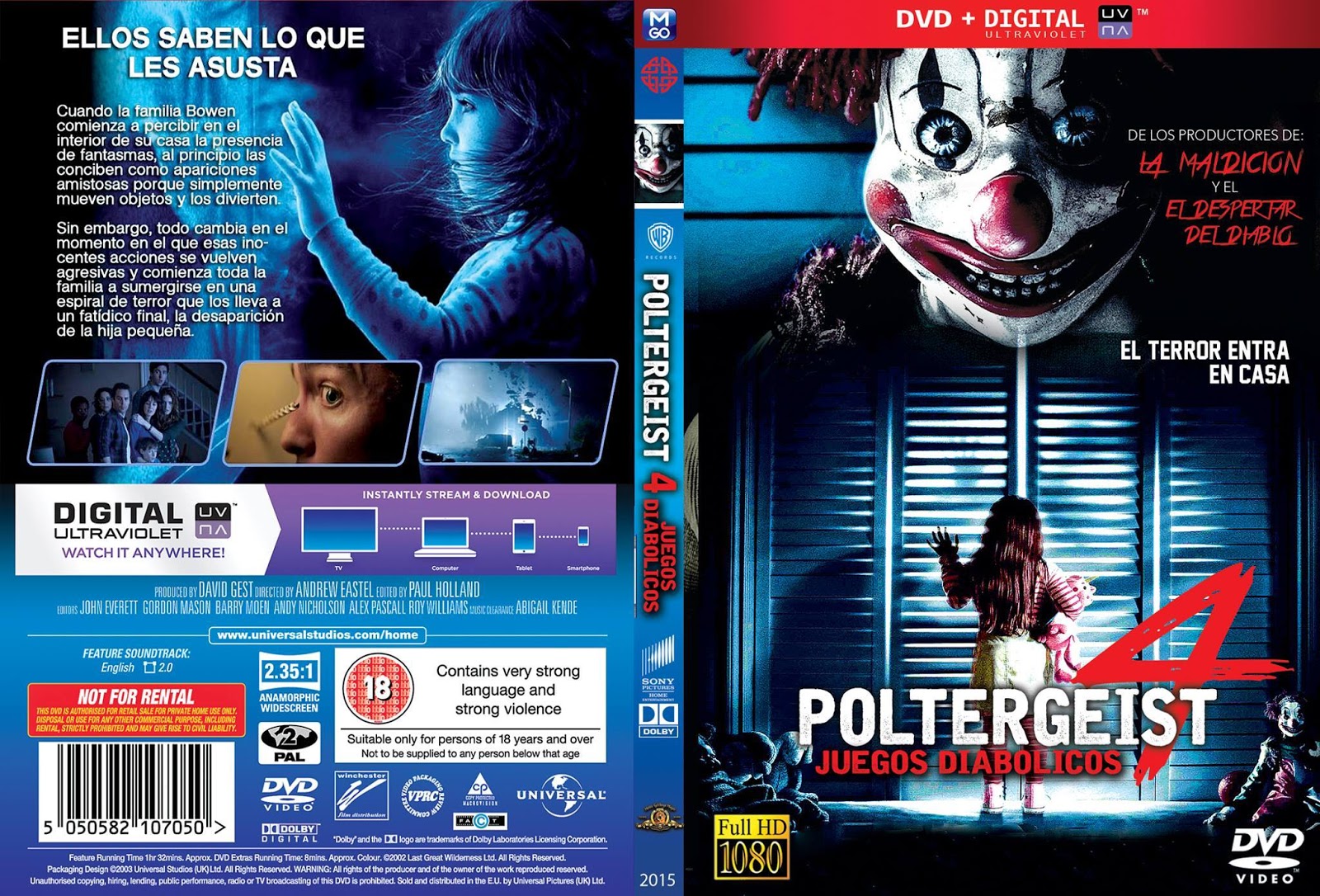 Cover: poltergeist Juegos diabolicos 4 dvd