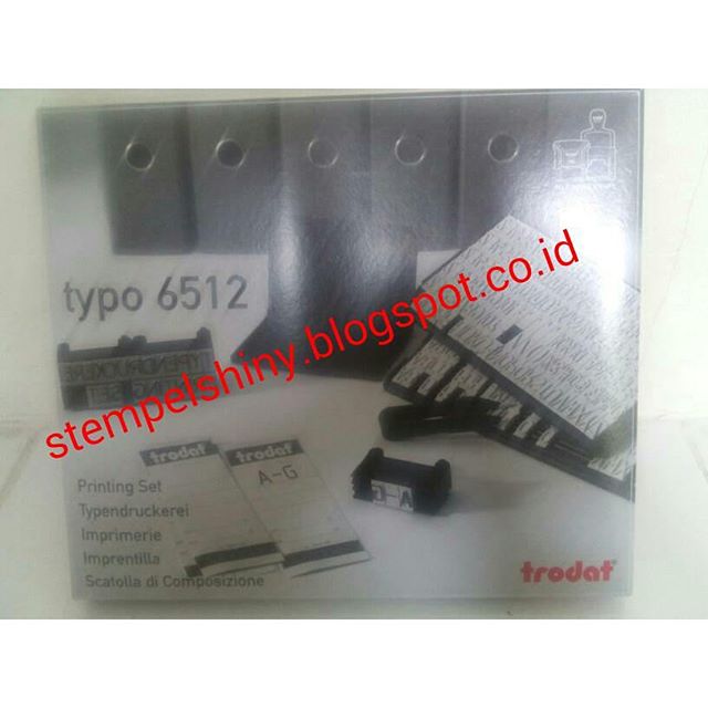 stempel shiny : stempel trodat typo 6512