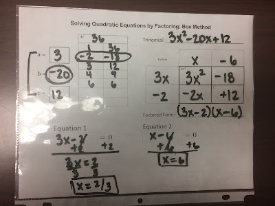 Radical~4~Math: Polynomials & Box Method Spring 2017