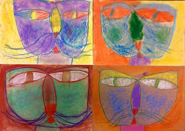 Visual Arts at AIS: Paul Klee inspired "Cat and Bird"