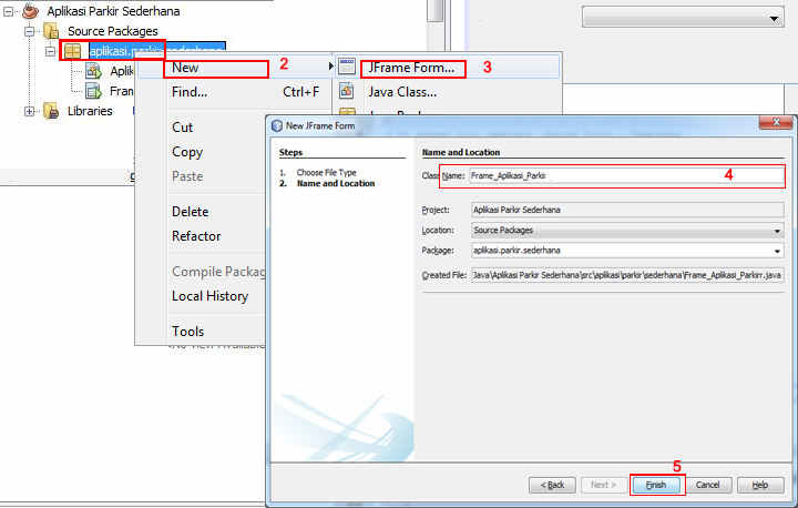 Program Parkir Sederhana Menggunakan Java NetBeans - Lutfi_Najmi_STMIK_ERESHA
