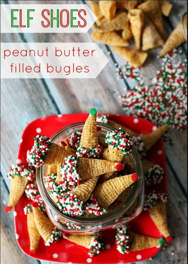 ELF Shoes ( Peanut Butter Filled Bugles ) - Yummy Recipe Cooking