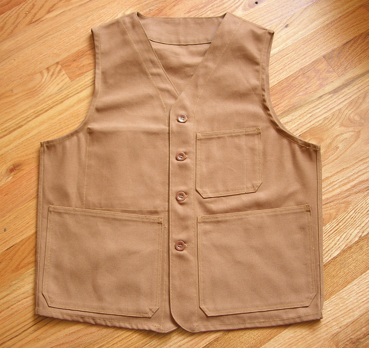 Russell's Shirts: Duck Cloth Vest