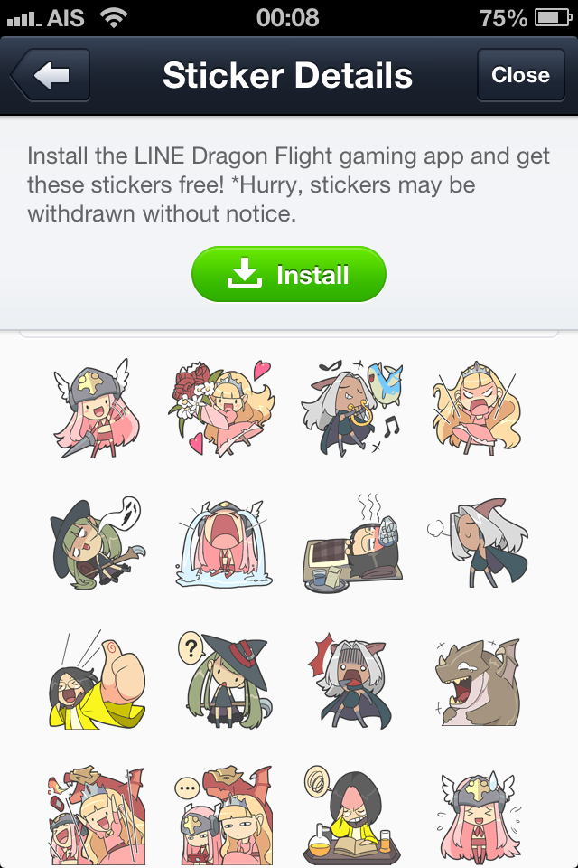 LINE Stickers Community: LINE Dragon Flight line stickers
