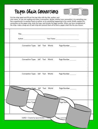 Corkboard Connections: Christmas Paper Chain Connections Craftivity