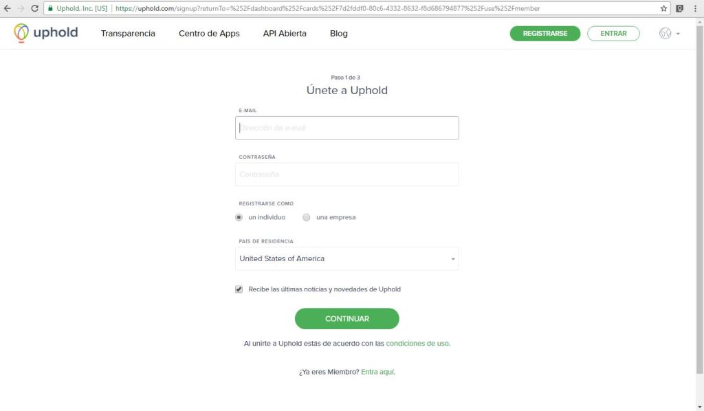 Uphold la Billetera del 2018 Tutorial en Español ~ Gana Dinero y Mas