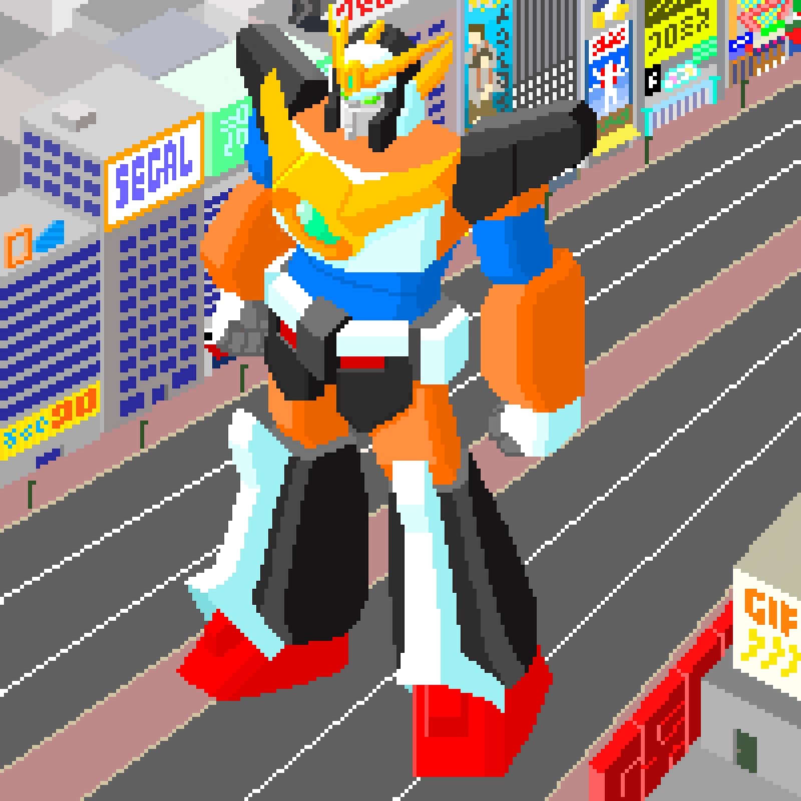 Yuusha Pixel Mech – HYUN PARK ART