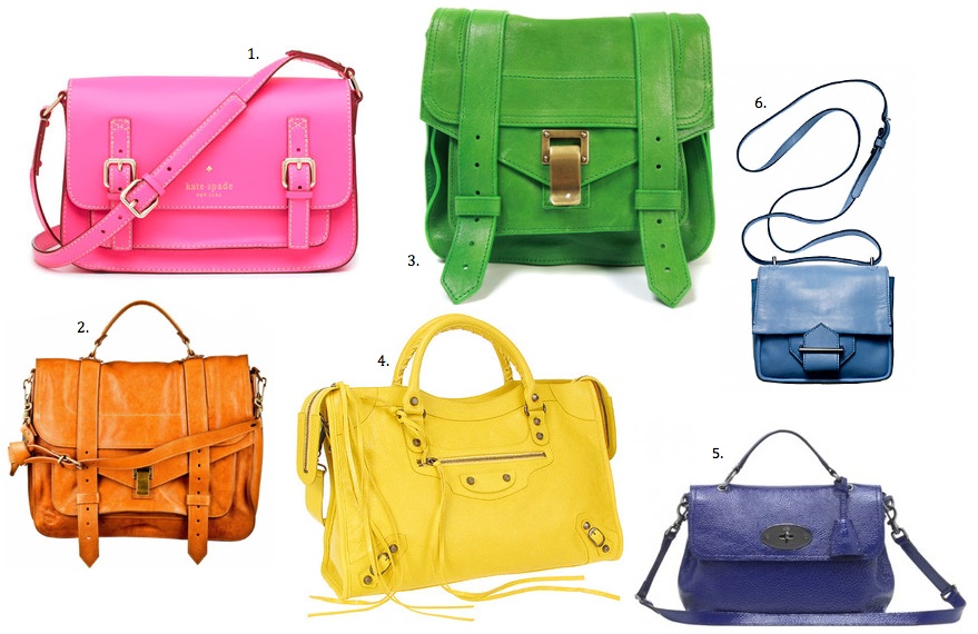 yummy obsessions*: Colourful Spring Handbags