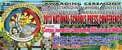 DepEd Teacher's Blog : 2013 National School Press Conference Contests ...