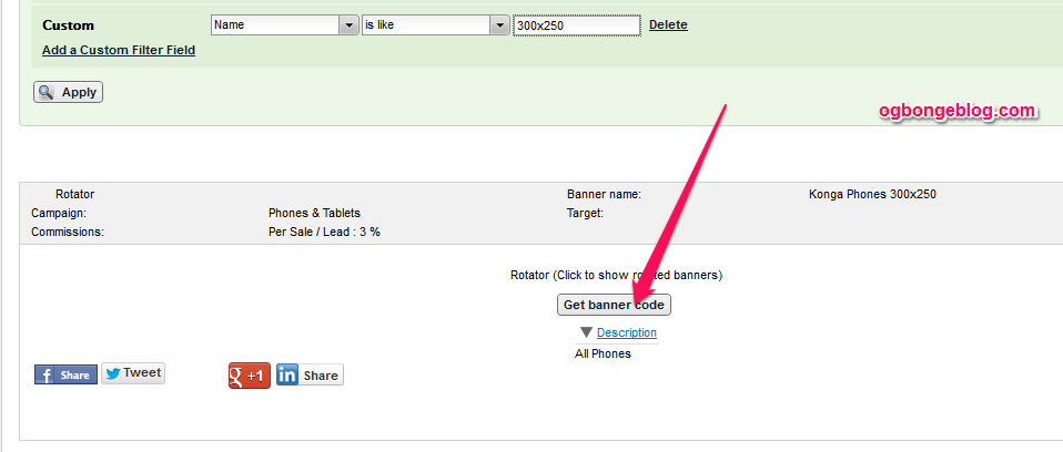 How To Get Konga Affiliate Ad Banners To Place On Your Blog - OgbongeBlog
