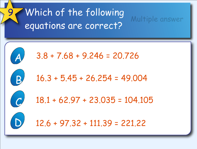 Math Adding And Subtracting Decimals