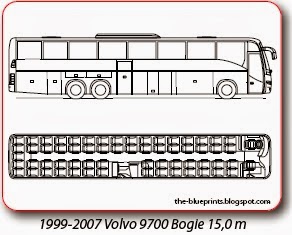 Vector Blueprints - Cars, Trucks, Busses and others: Volvo Bus - Vector ...