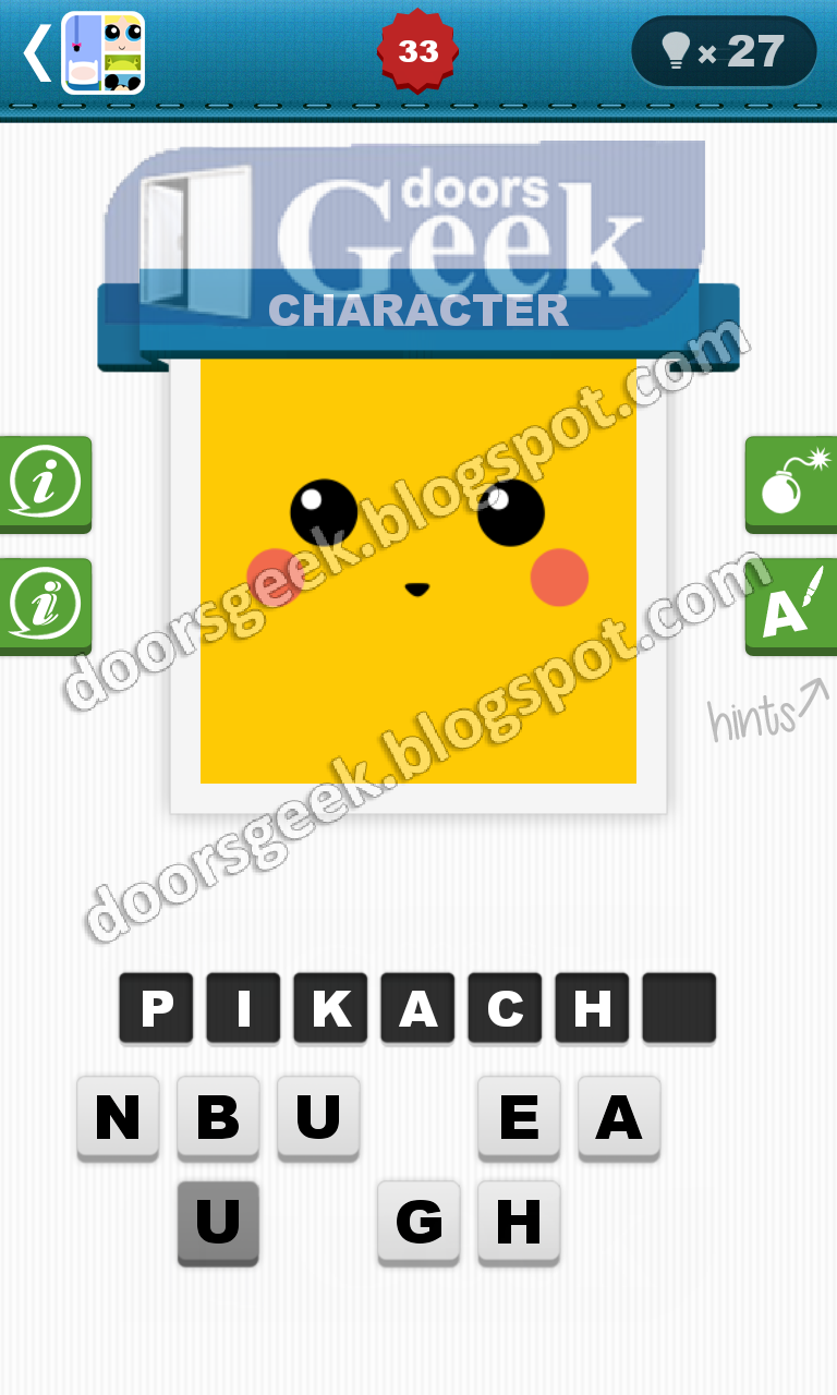 Cartoon Quiz Level 33 (bubble quiz games) ~ Doors Geek