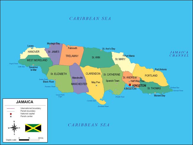 Blog de Geografía del profesor Juan Martín Martín: Cartografía de Jamaica
