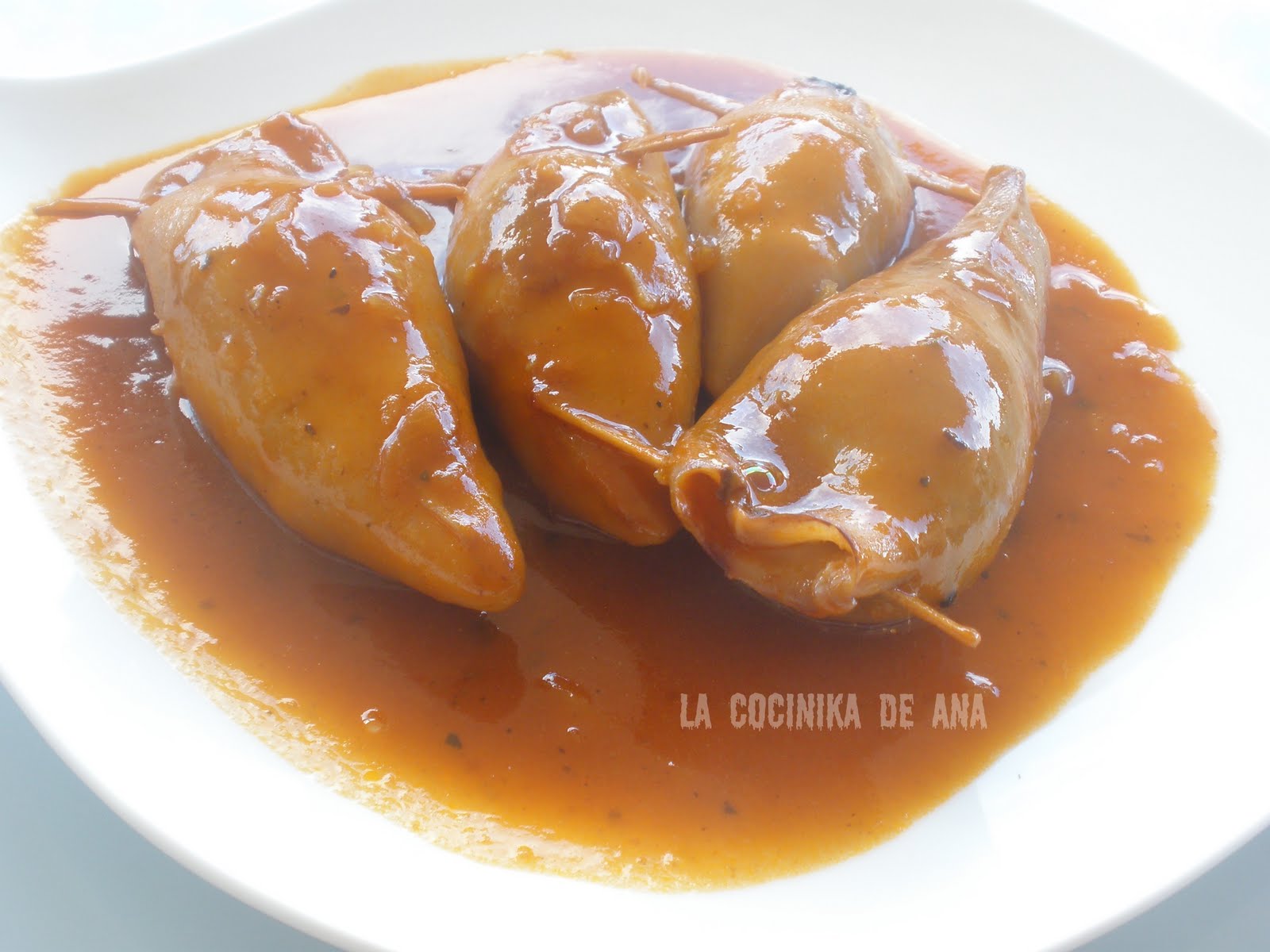 La Cocinika De Ana: Calamares rellenos(receta más Light)