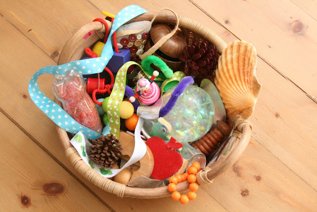 From Chalkboards To Strollers: Infant Treasure Baskets