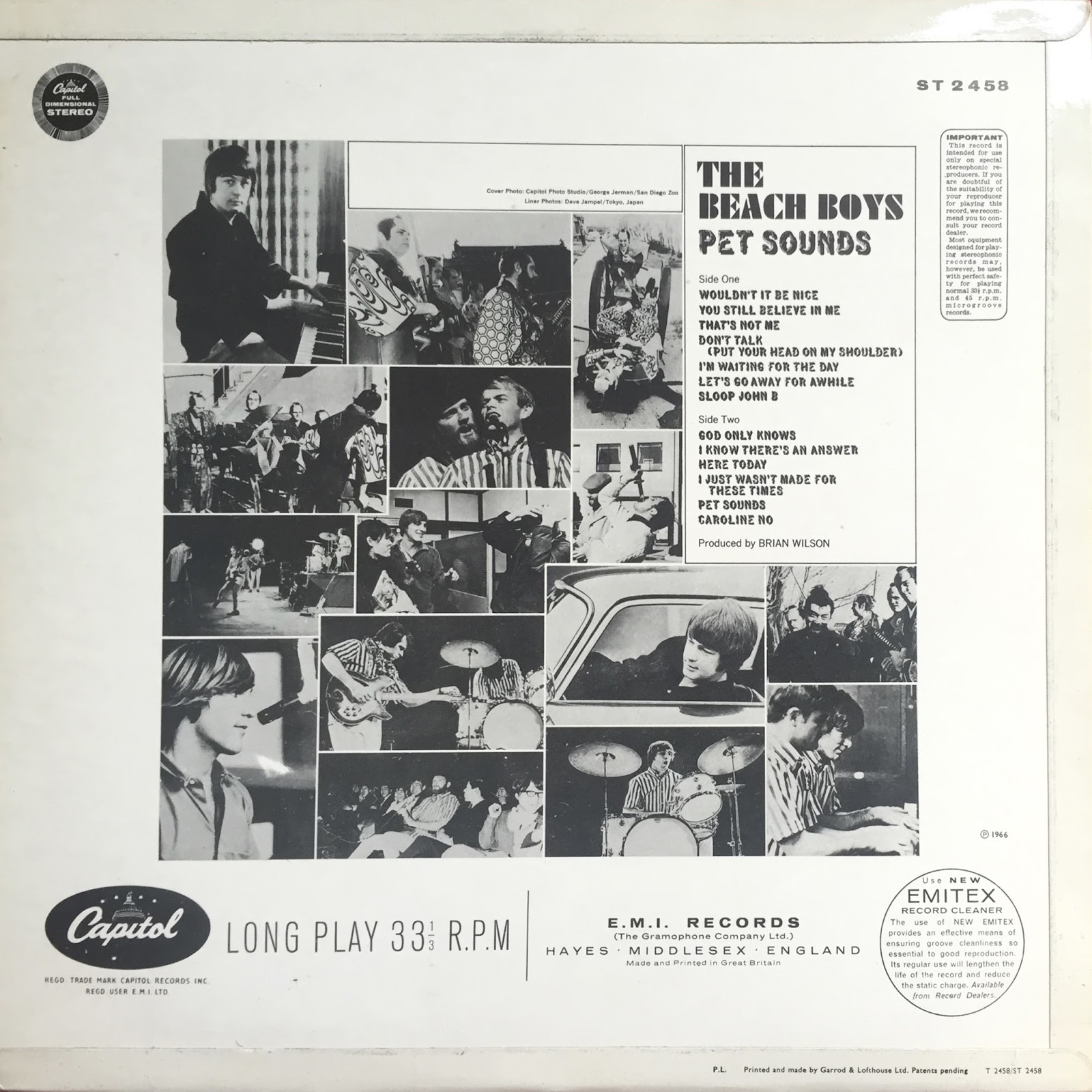 1966 Pet Sounds - The Beach Boys - Rockronología