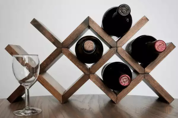 25 Ide Kreatif Dekorasi Rak Botol Wine Dari Kayu - LiquorID