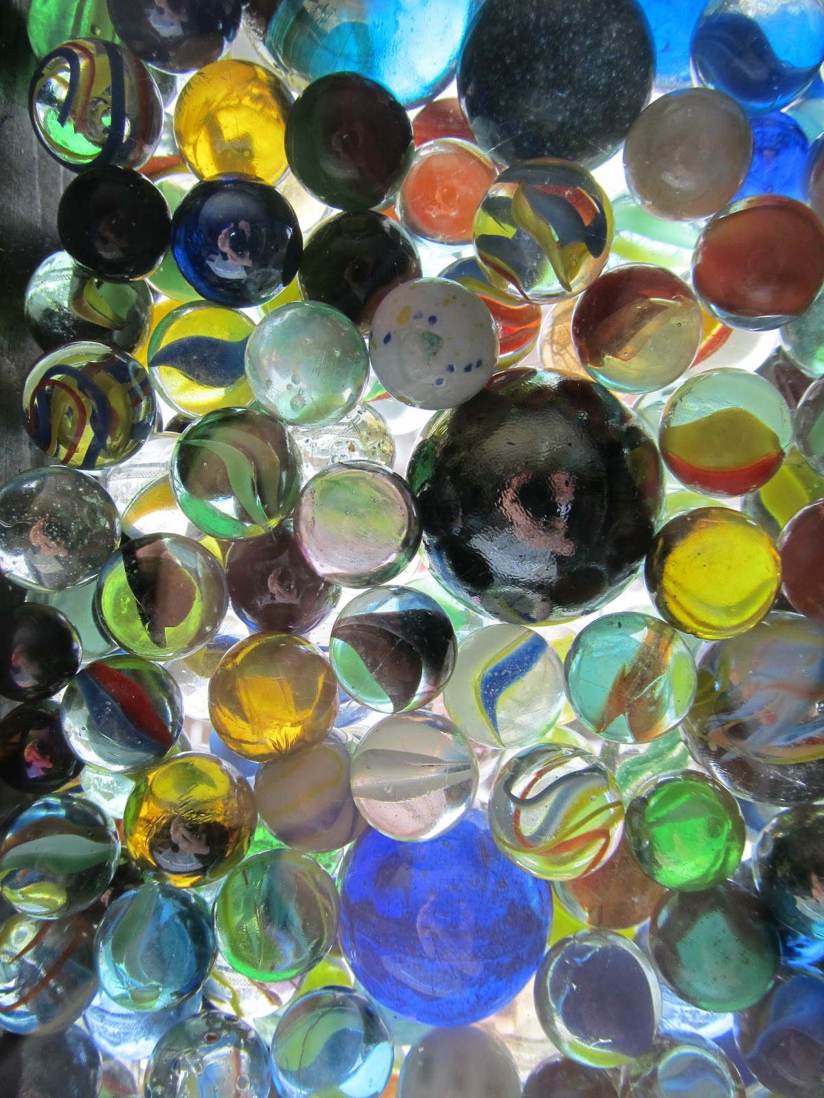 David Scrimshaw's Blog: More Coloured Marbles in the Window