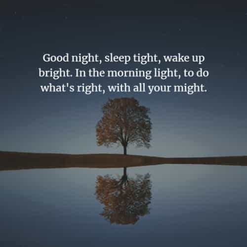 74 Beautiful good night inspirational quotes and sayings