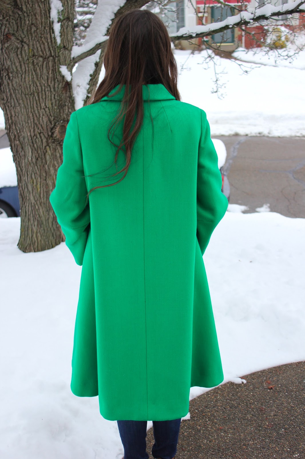 Rosie Mae: Vintage Kelly Green Wool Coat