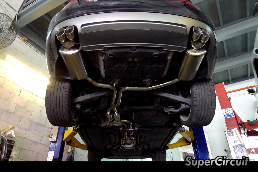 SUPERCIRCUIT Exhaust Pro Shop: Audi S5 Quad Exhaust Custom