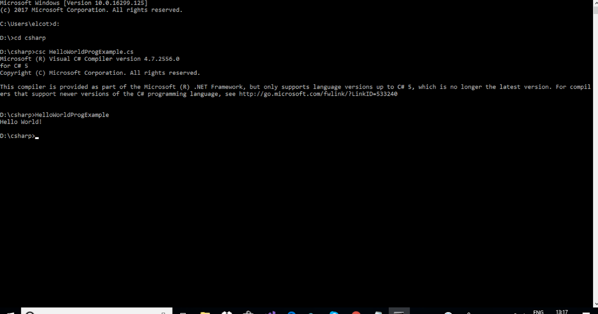 Something is simple and interesting forever: Hello World Program in C# ...