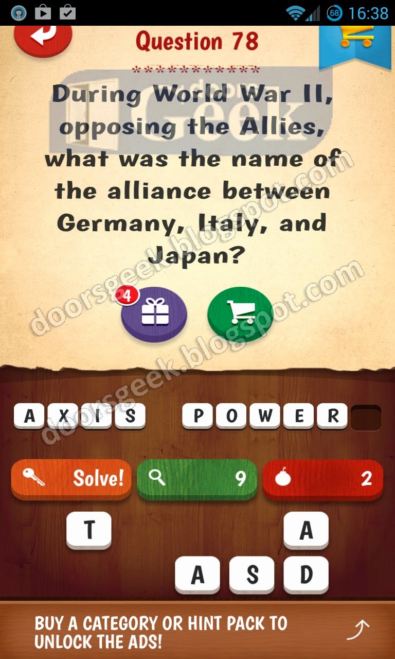 The American Quiz - Level 78 ~ Doors Geek