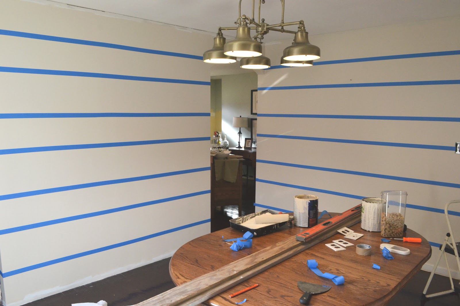 the hill house: Striped wall how-to