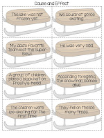 Classroom Freebies Too: Winter Cause and Effect Matching Game