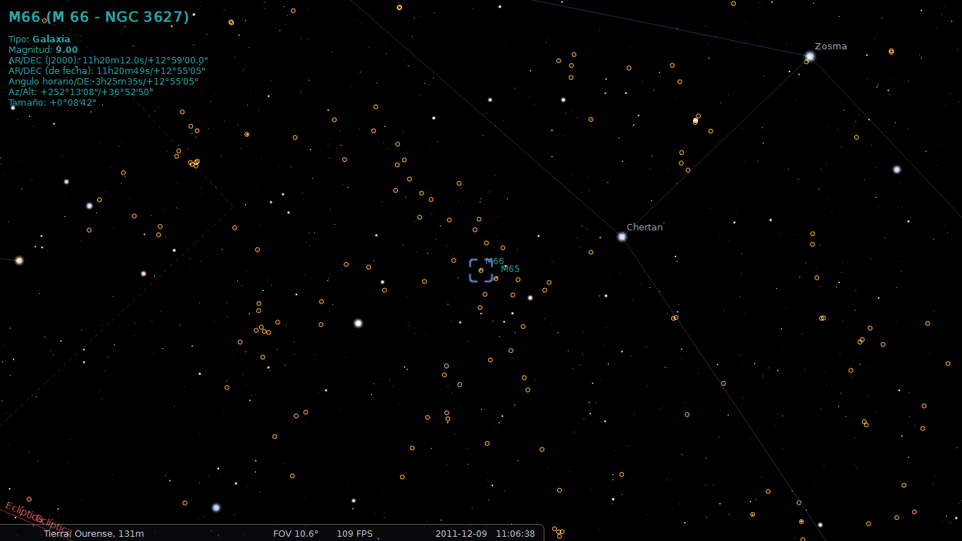 EL MIRON DEL CIELO: CATALOGO MESSIER, M66