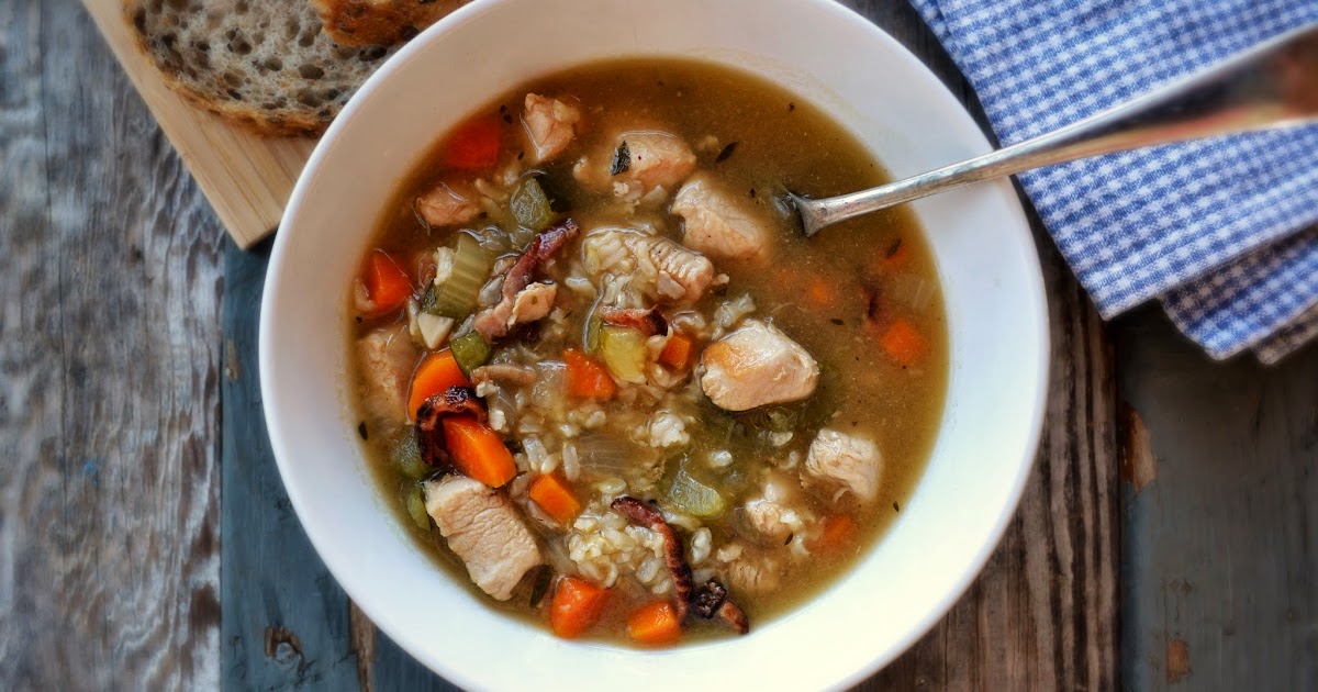 Chicken, vegetable & rice soup