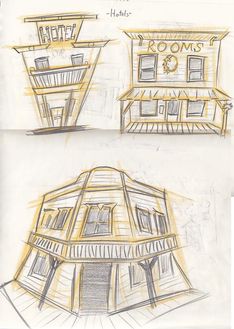 Nicktorious Cartoons!: Building sketches