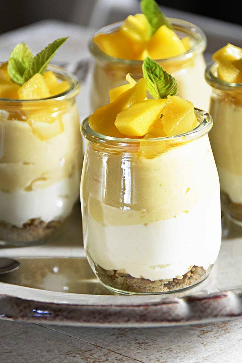Vasitos de crema de mango con requesón Cook Expert — Chez Silvia