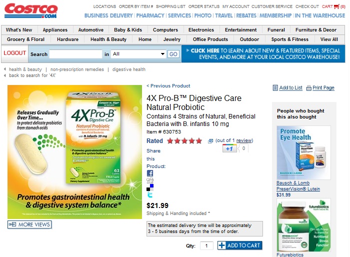 Costco 4X Pro-B Digestive Care Probiotic #Cbias #DigestiveCare - Mama ...