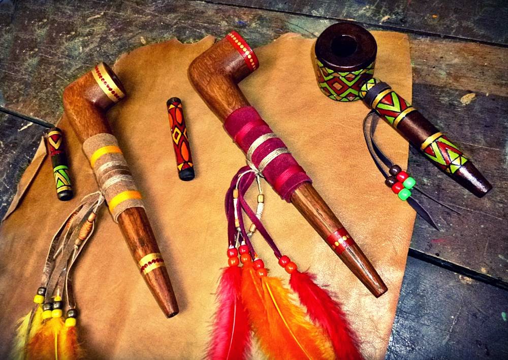 Wakan Wood Cachimbos: Cachimbos L - 30 cm - Pilões e Cachimbo de Caboclo