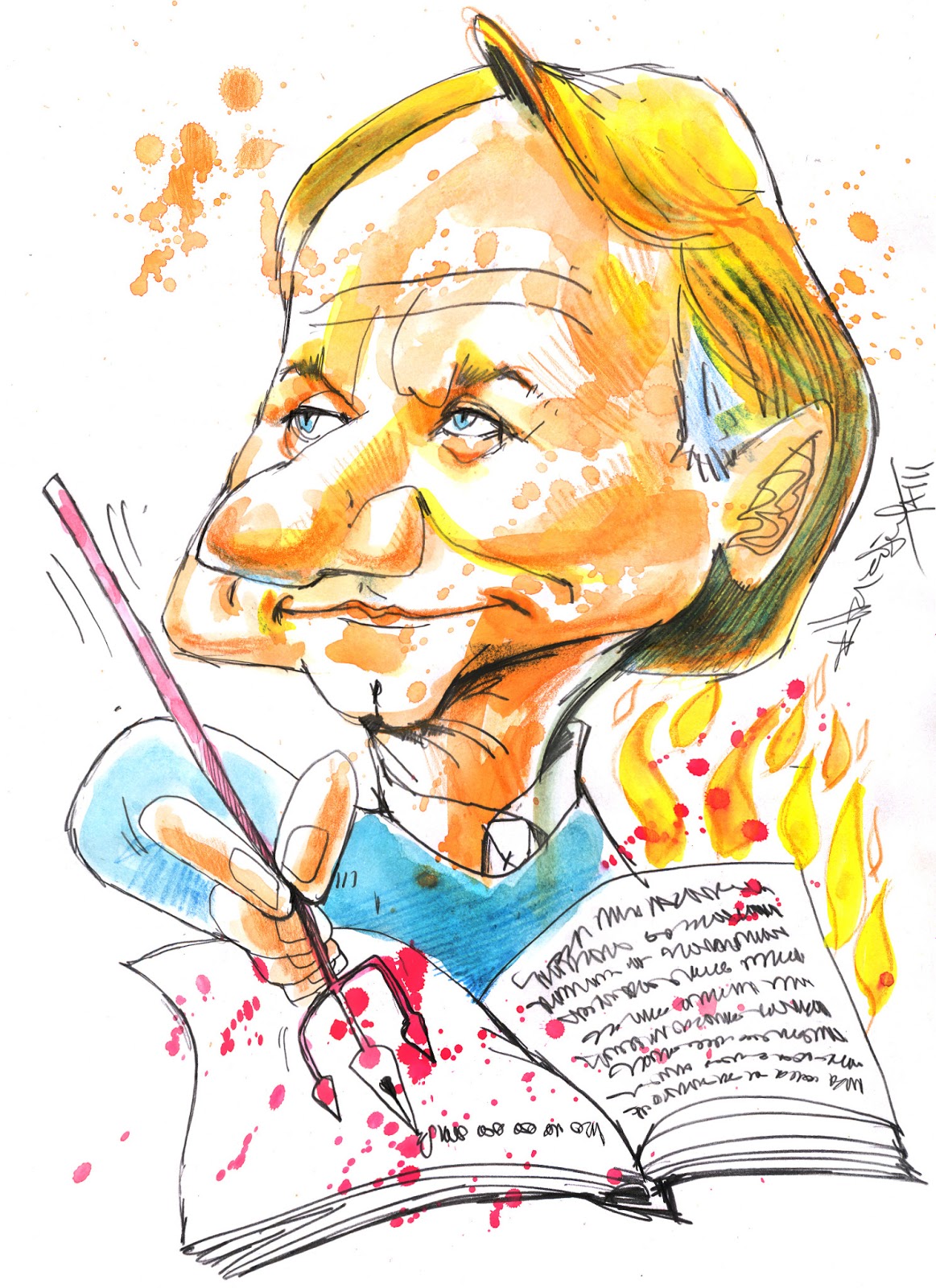 CARICATURAS: dan brown inferno 21-7-13