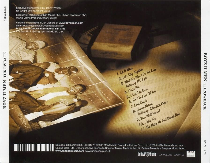 MI COLECCION DE MUSICA: Boyz II Men - Throwback