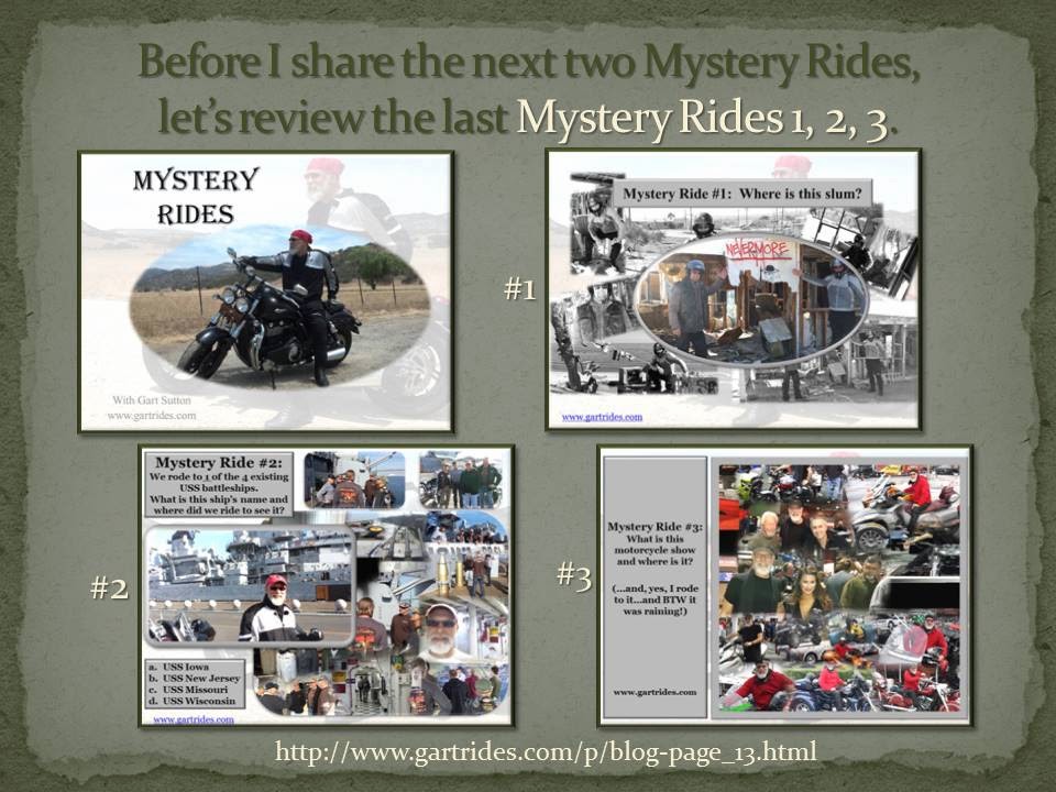 Gart Rides: 17: Mystery Rides #4 and #5