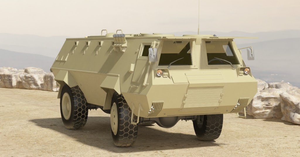 Future tehnologyes: 3D rendering of FAHD armored personnel carrier