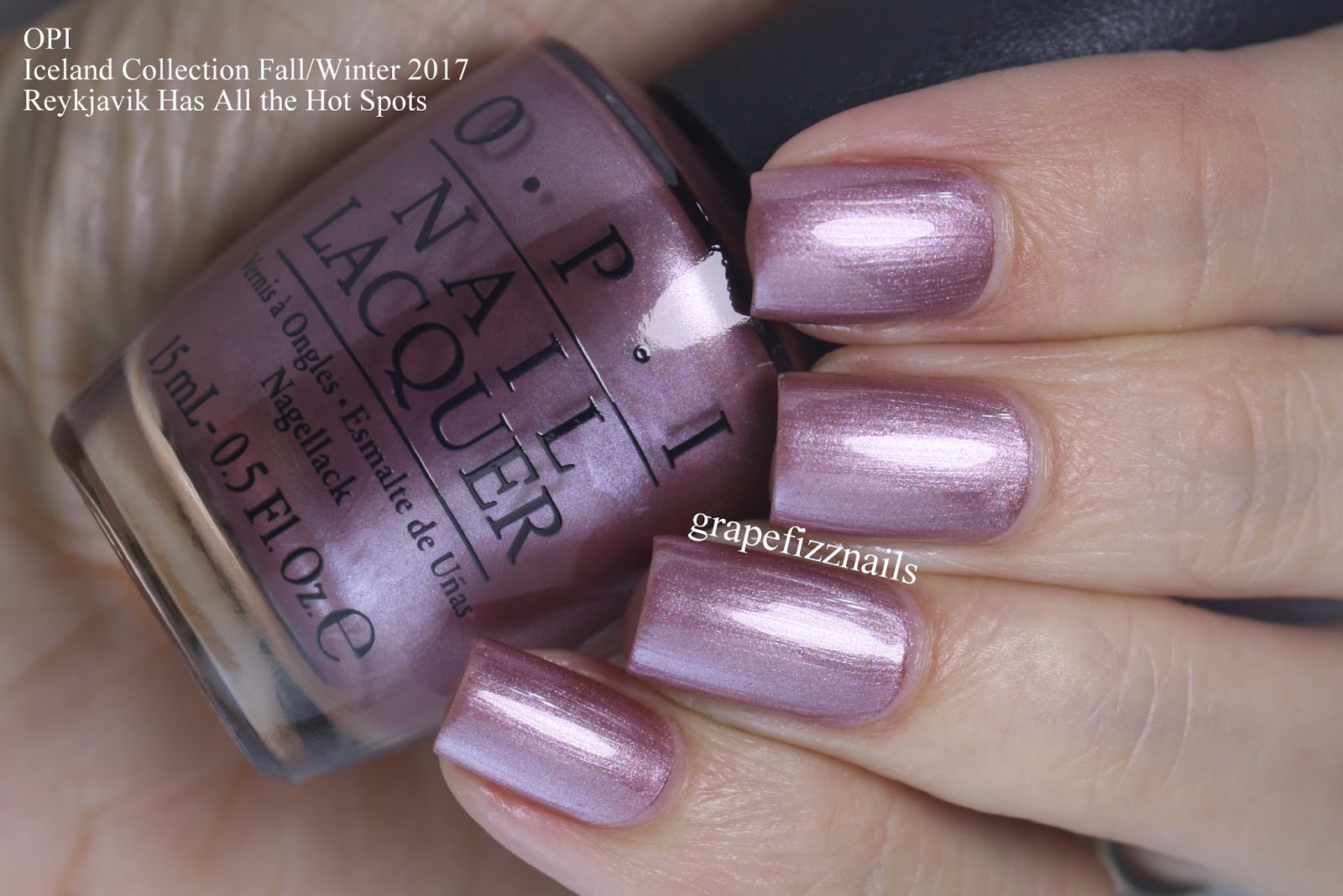 Grape Fizz Nails: OPI Iceland Collection Fall/Winter 2017