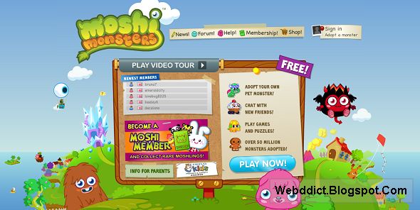 Adopt A Monster - Webddict