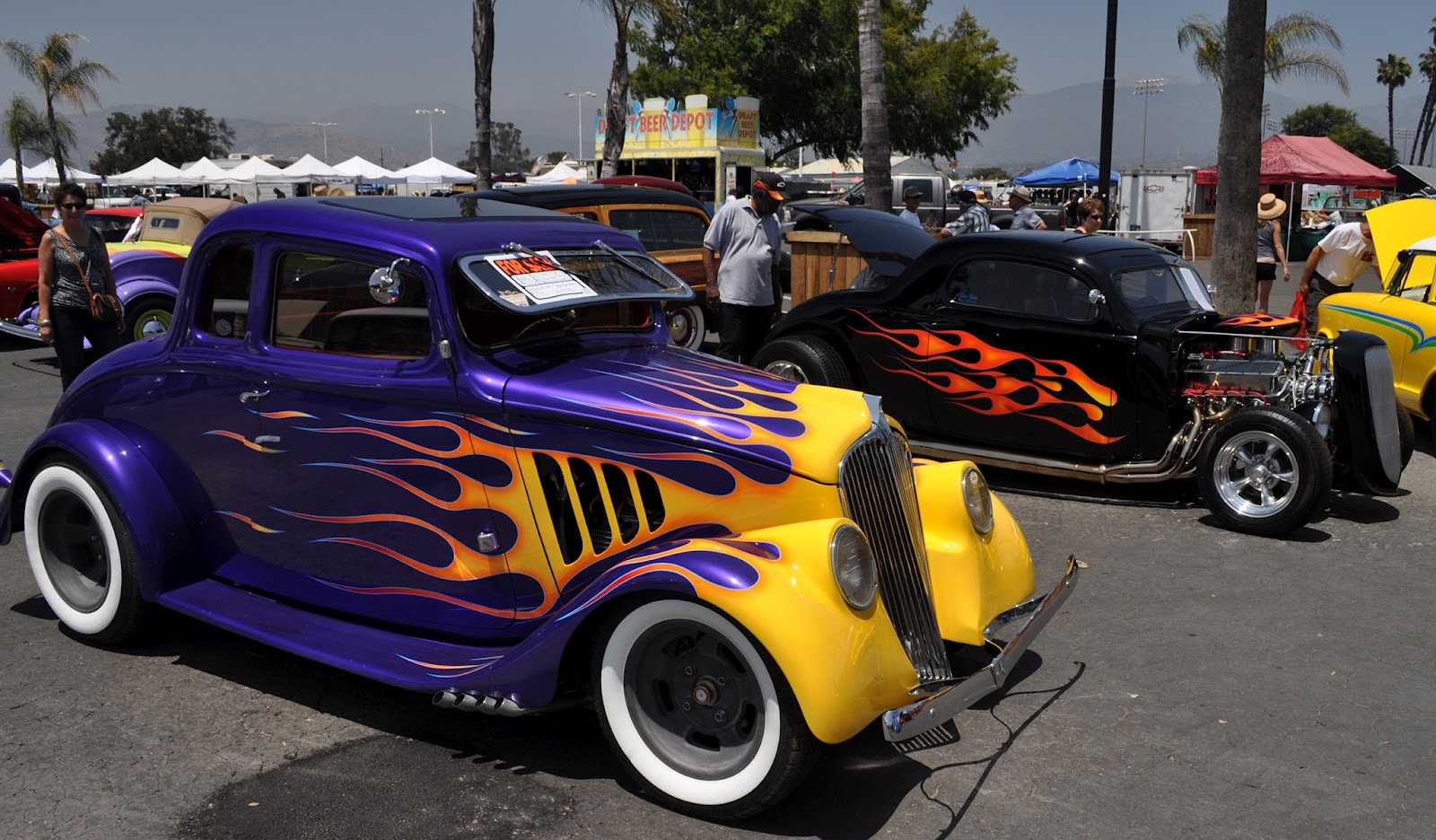 Just A Car Guy: flames may not make them hot rods, but it makes them ...