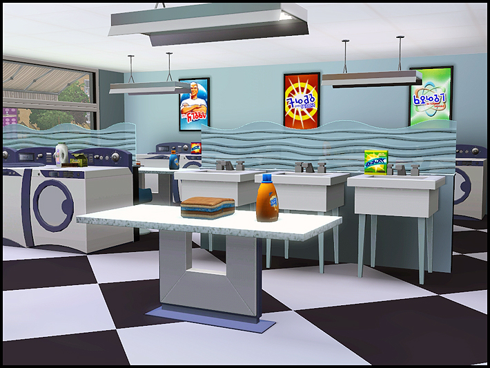 My Sims 3 Blog: The Washboard Laundromat by Lily May Rose