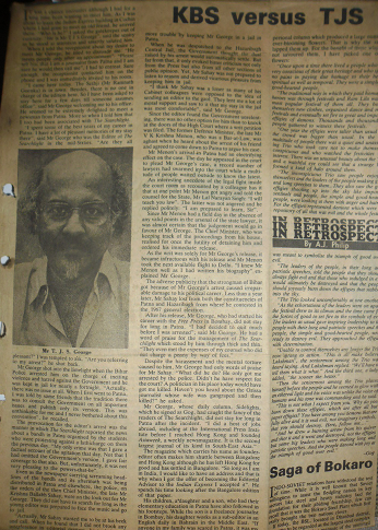 K. B. SAHAY - MY GRANDFATHER, MY INSPIRATION.: KBS VERSUS TJS : A.J. PHILIP