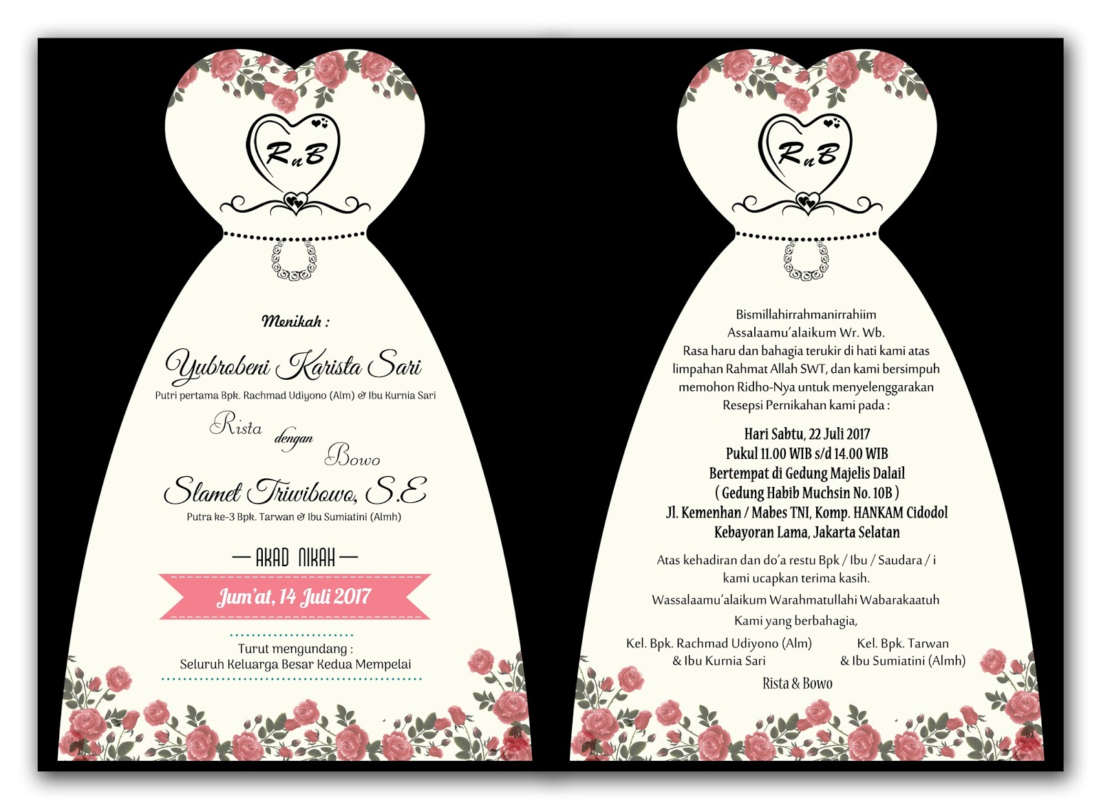 Undangan Pernikahan Model Custom, Murah, Terbaru